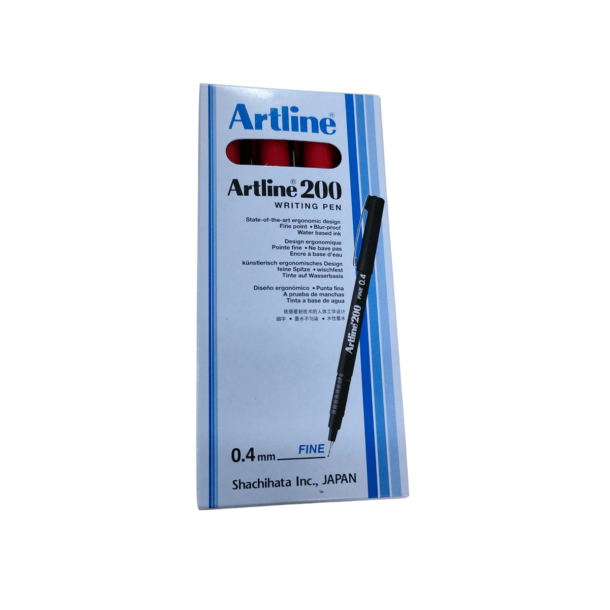 Artline 200 Sign Pen 0.4mm – Red — ACE EdVenture Market Store